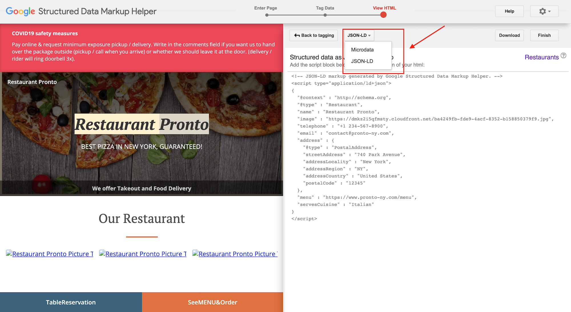 How to Correctly Implement the Restaurant Schema Markup