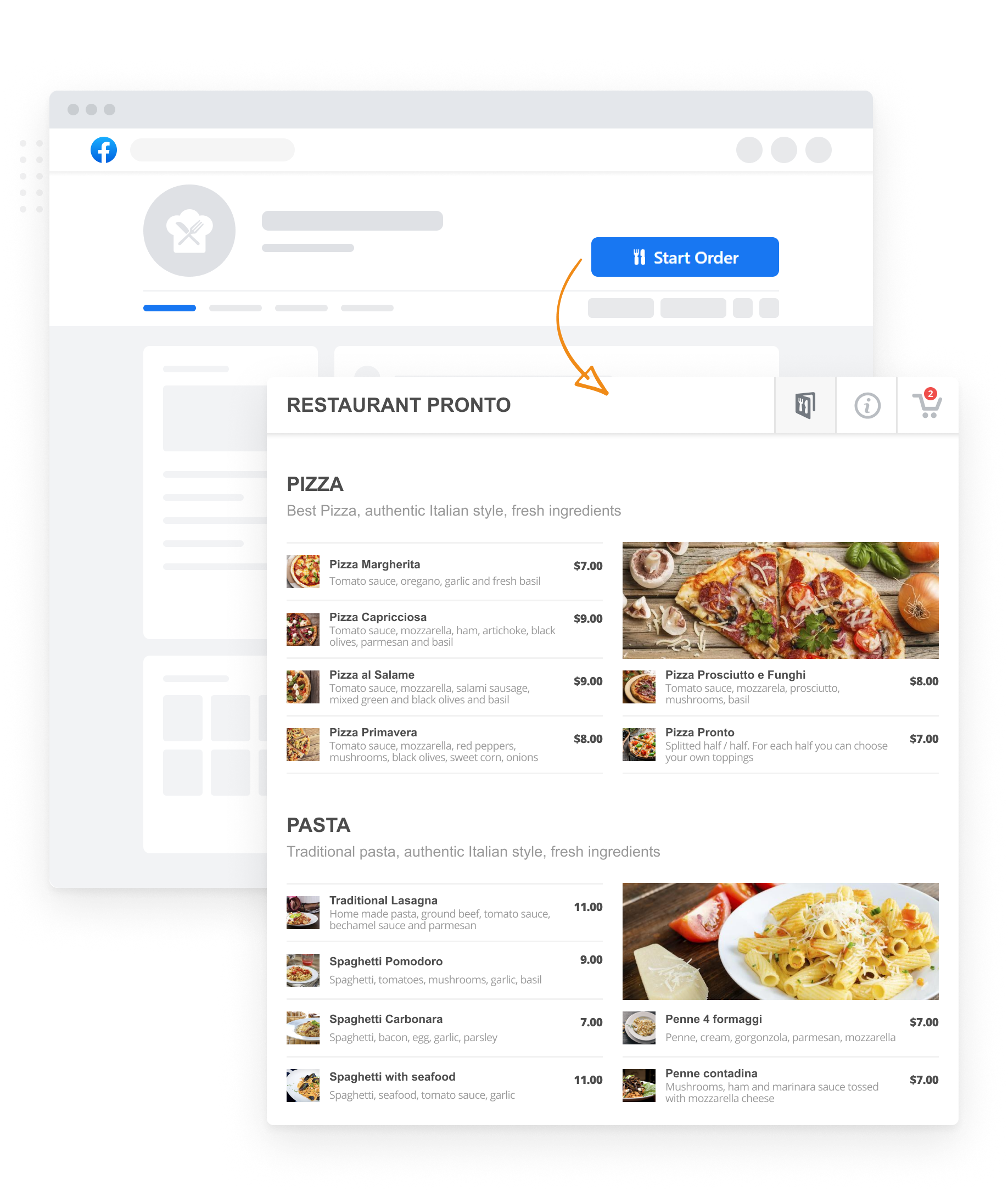 GloriaFood, the best restaurant website builder